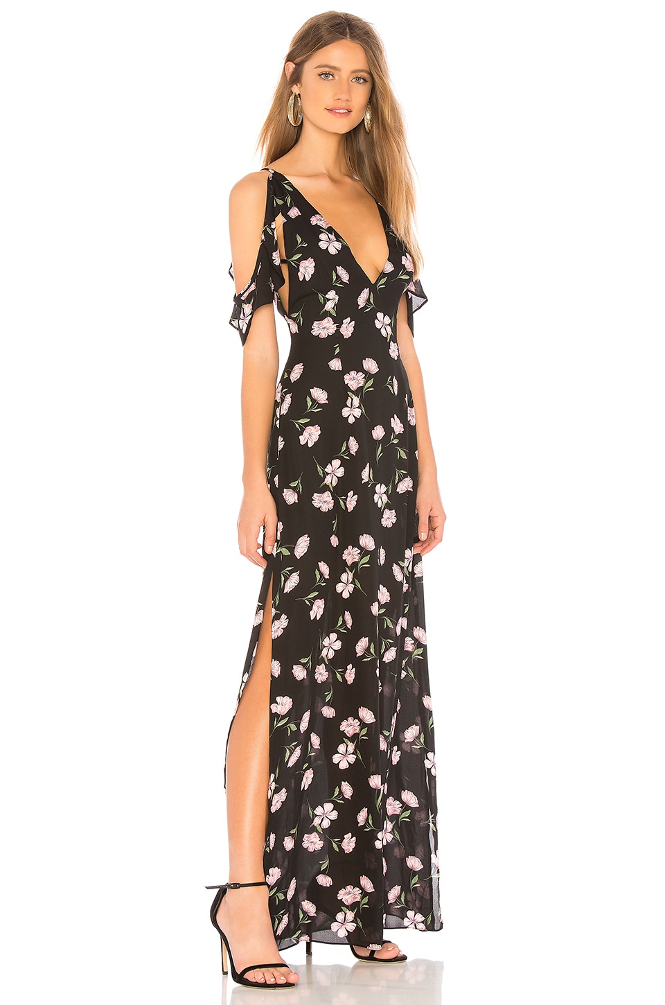 About Us Mary Maxi Dress in Black Multi | REVOLVE