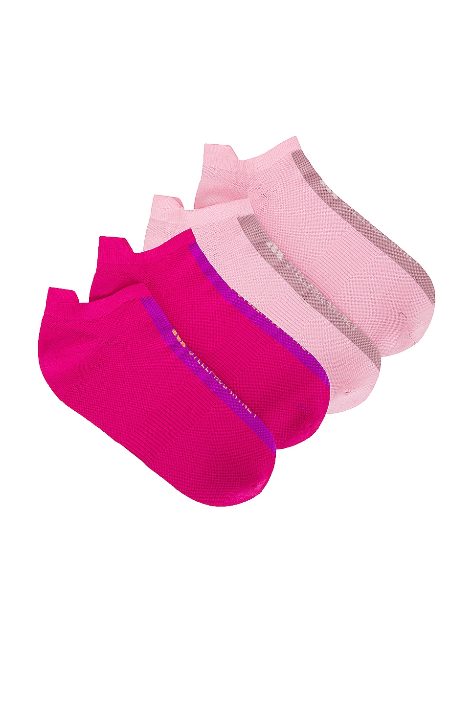 adidas by Stella McCartney 2 Pack Ankle Socks in True Pink, Real ...