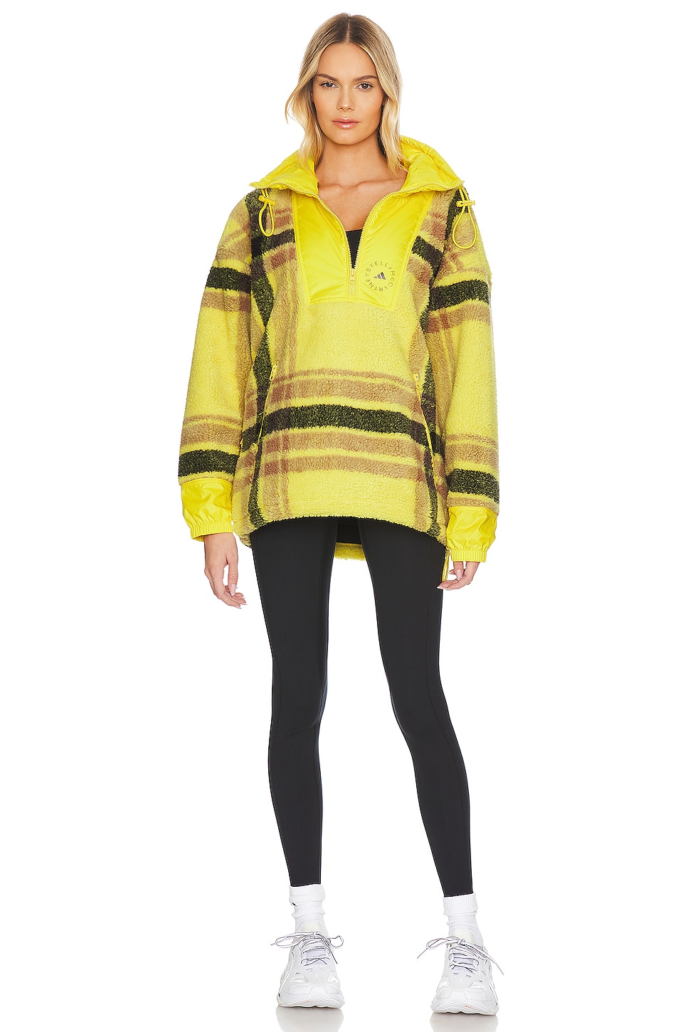 adidas by Stella McCartney Fleece Jacquard Winter Jacket in Yellow ...