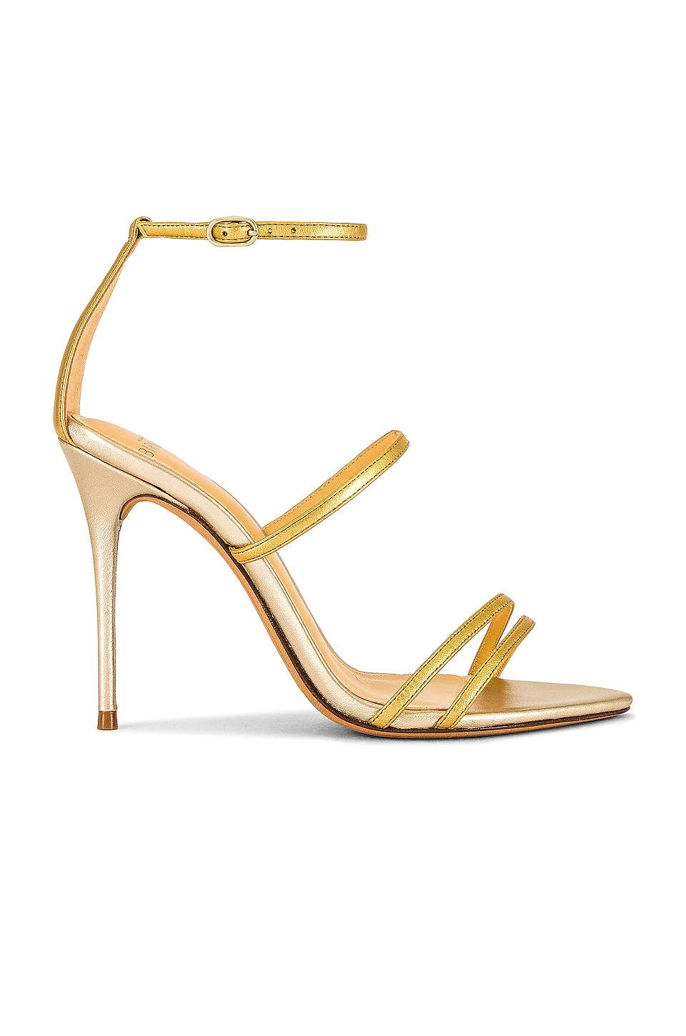 Alexandre Birman Lacy 100 Stiletto in Oro | REVOLVE