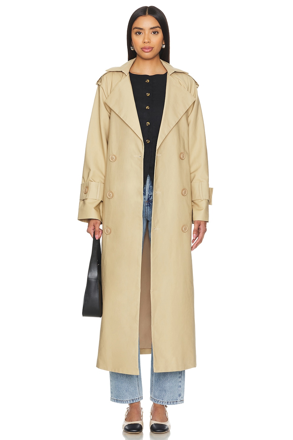 AEXAE Trench Coat in Beige | REVOLVE