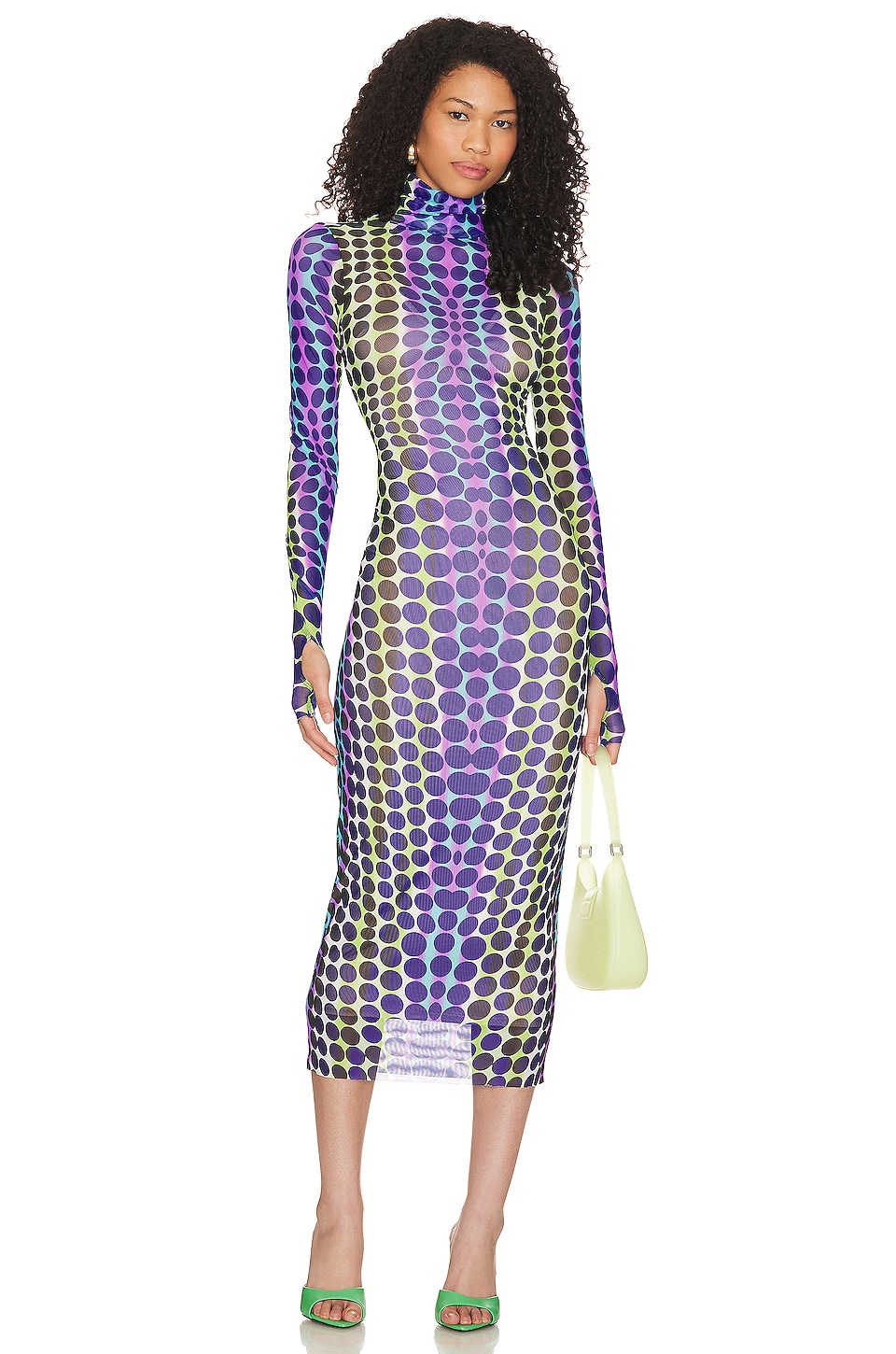AFRM Shailene Maxi Dress in Purple Dot | REVOLVE