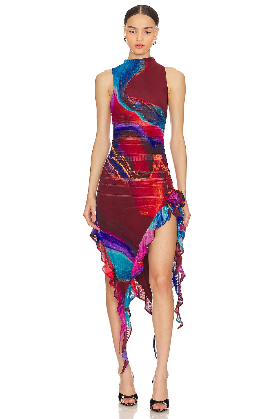 AFRM Raff Dress in Ocean Marble | REVOLVE