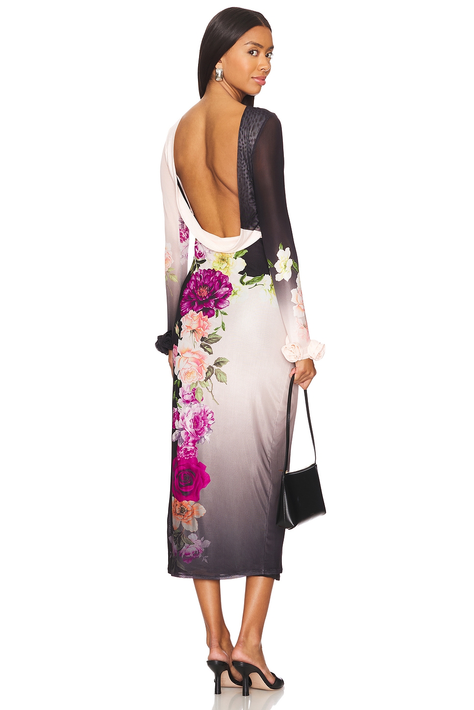 AFRM Annamei Dress in Colorblock Floral | REVOLVE