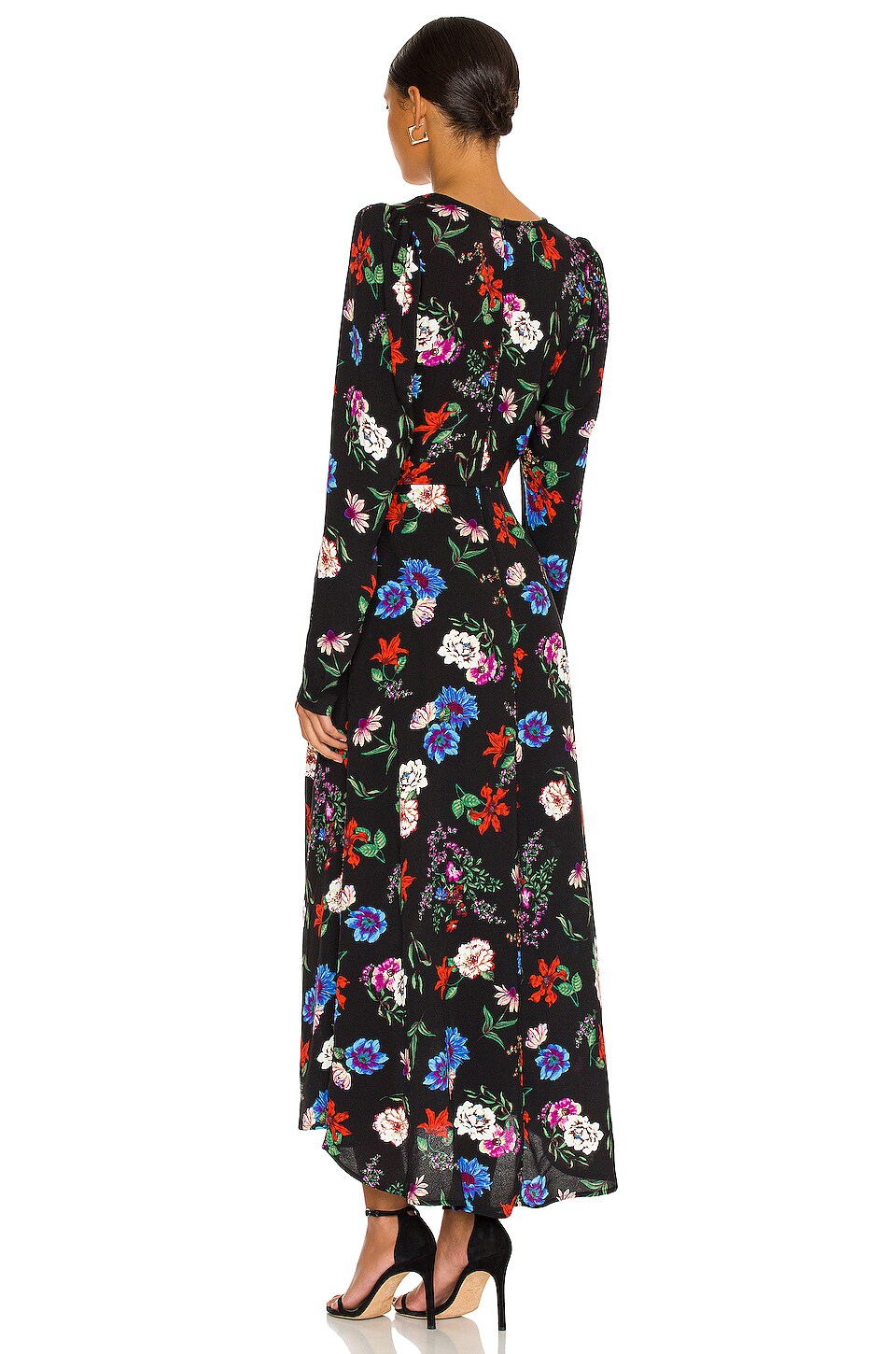 AFRM Midori Dress in Fall Noir Floral | REVOLVE