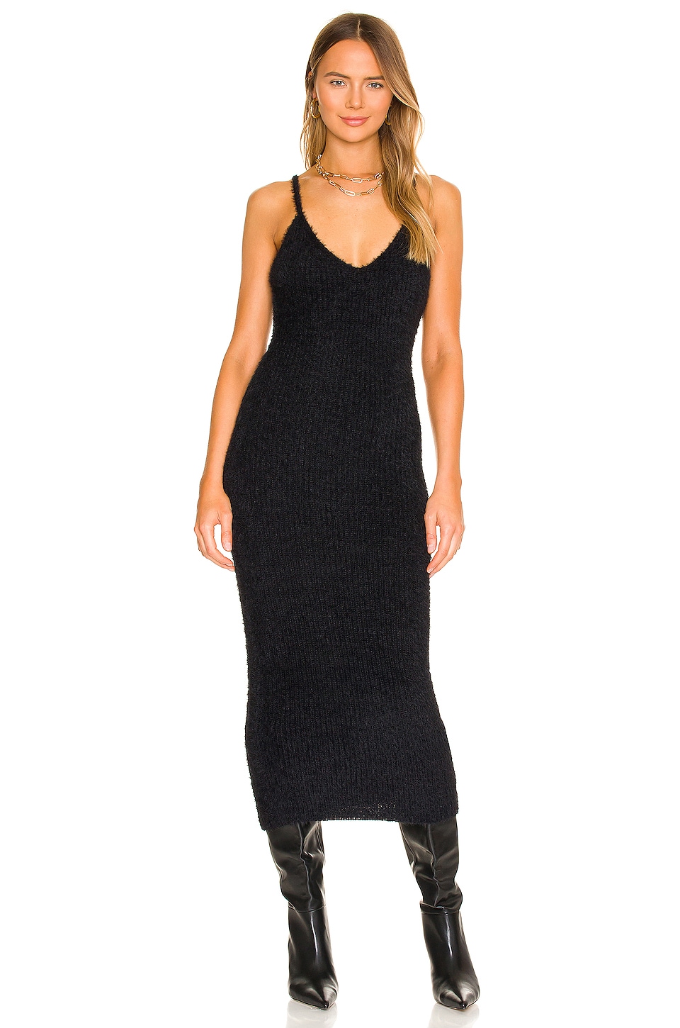 AFRM X REVOLVE Jala Dress in Noir | REVOLVE