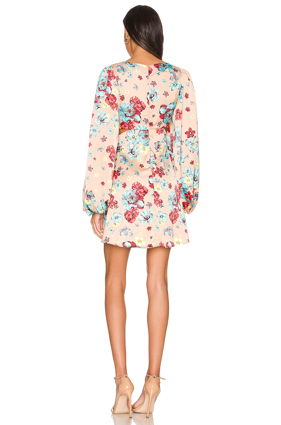 AFRM Anita Mini Dress in Aqua Bouquet | REVOLVE