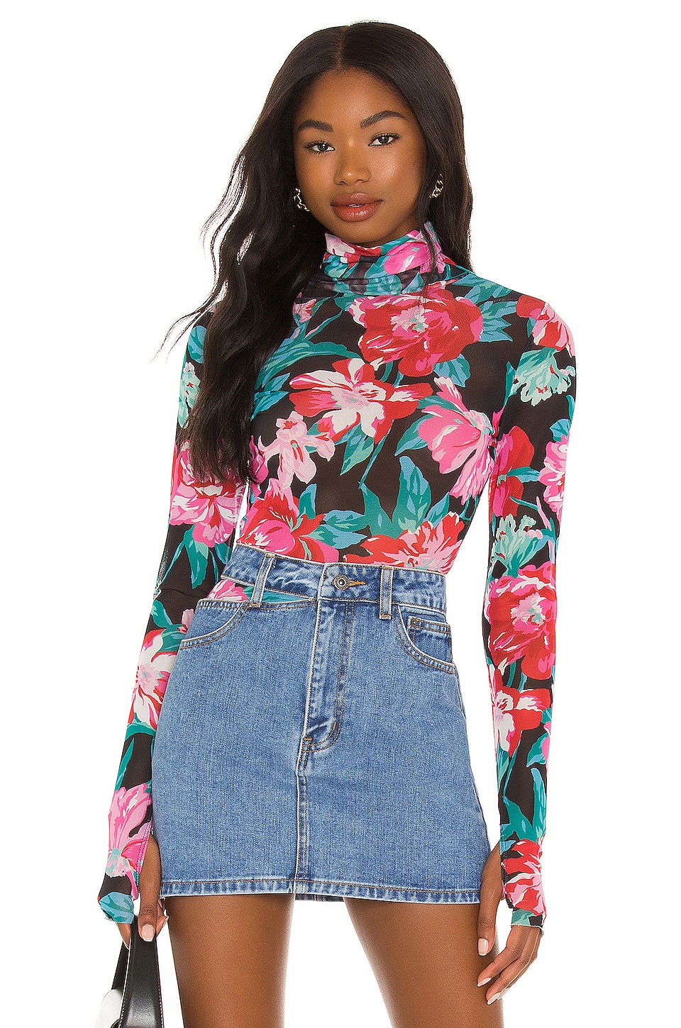 AFRM Zadie Mesh Top in Abstract Wave | REVOLVE