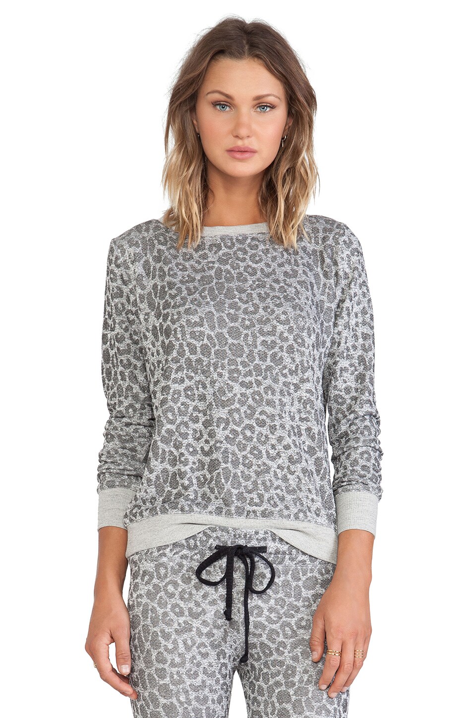 A Fine Line Wolf Sweatshirt in Cheetah Grey | REVOLVE