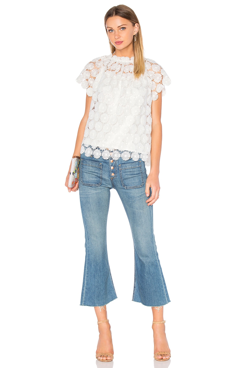 AGAIN Bonnie Top in White | REVOLVE