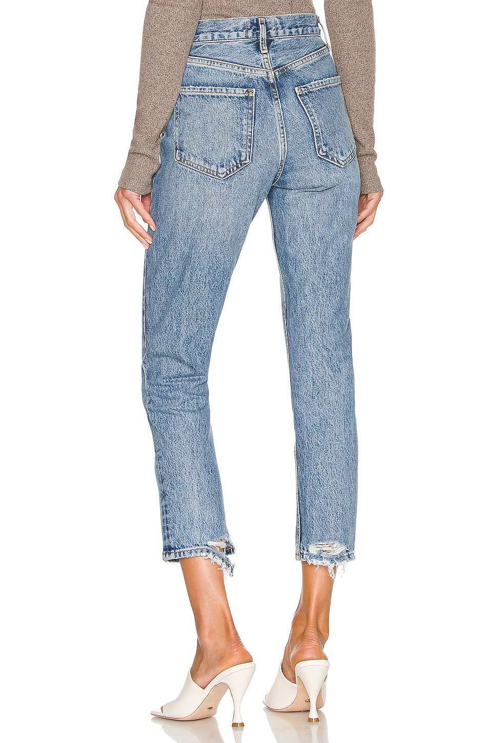 AGOLDE Riley High Rise Straight Crop in Endless | REVOLVE