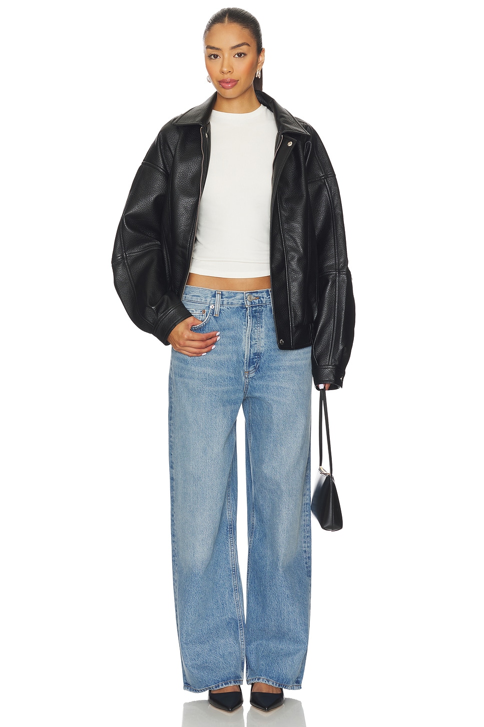 AGOLDE Low Slung Baggy Jeans in Libertine | REVOLVE