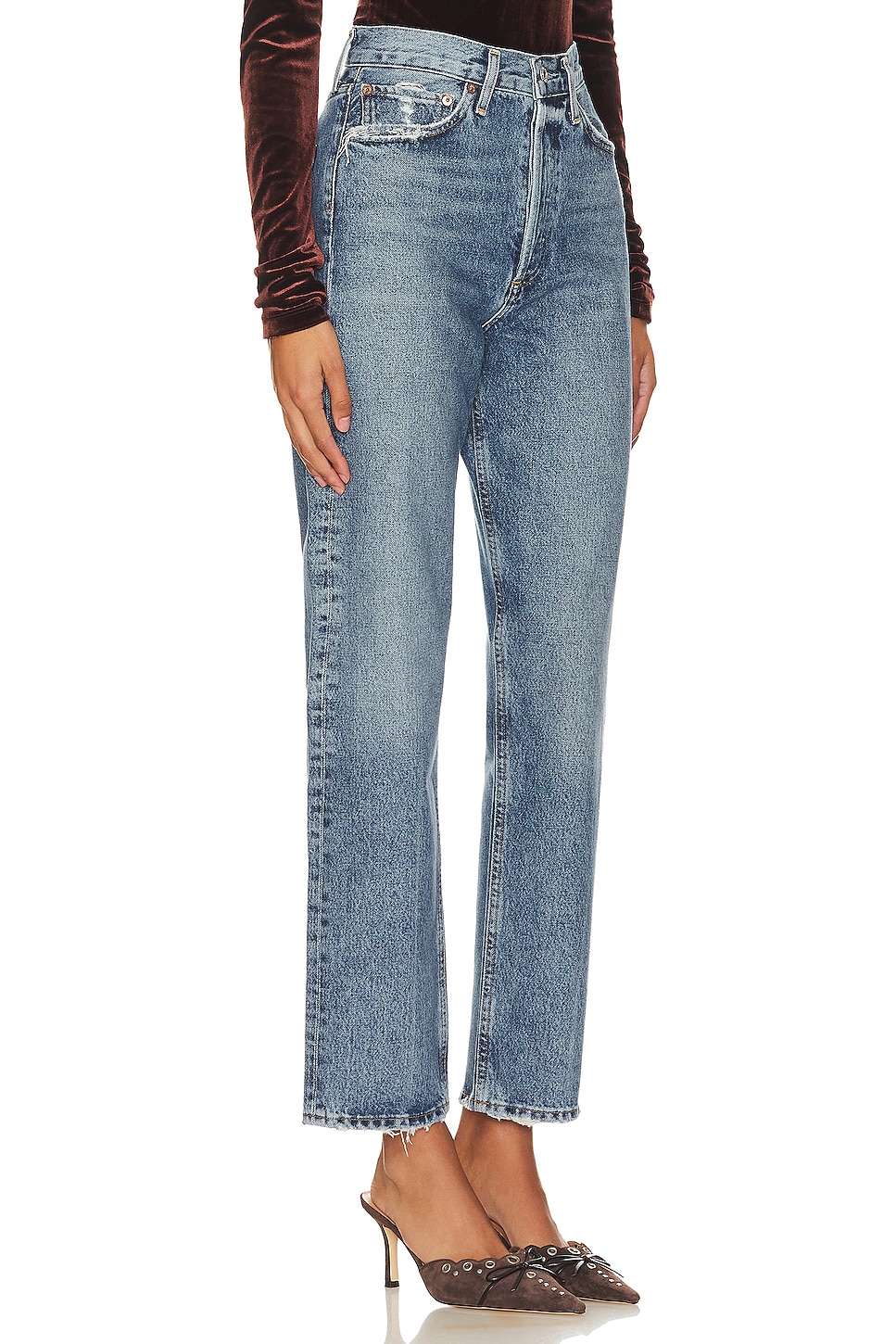 AGOLDE 90s Mid Rise Loose Fit Jeans in Hooked | REVOLVE