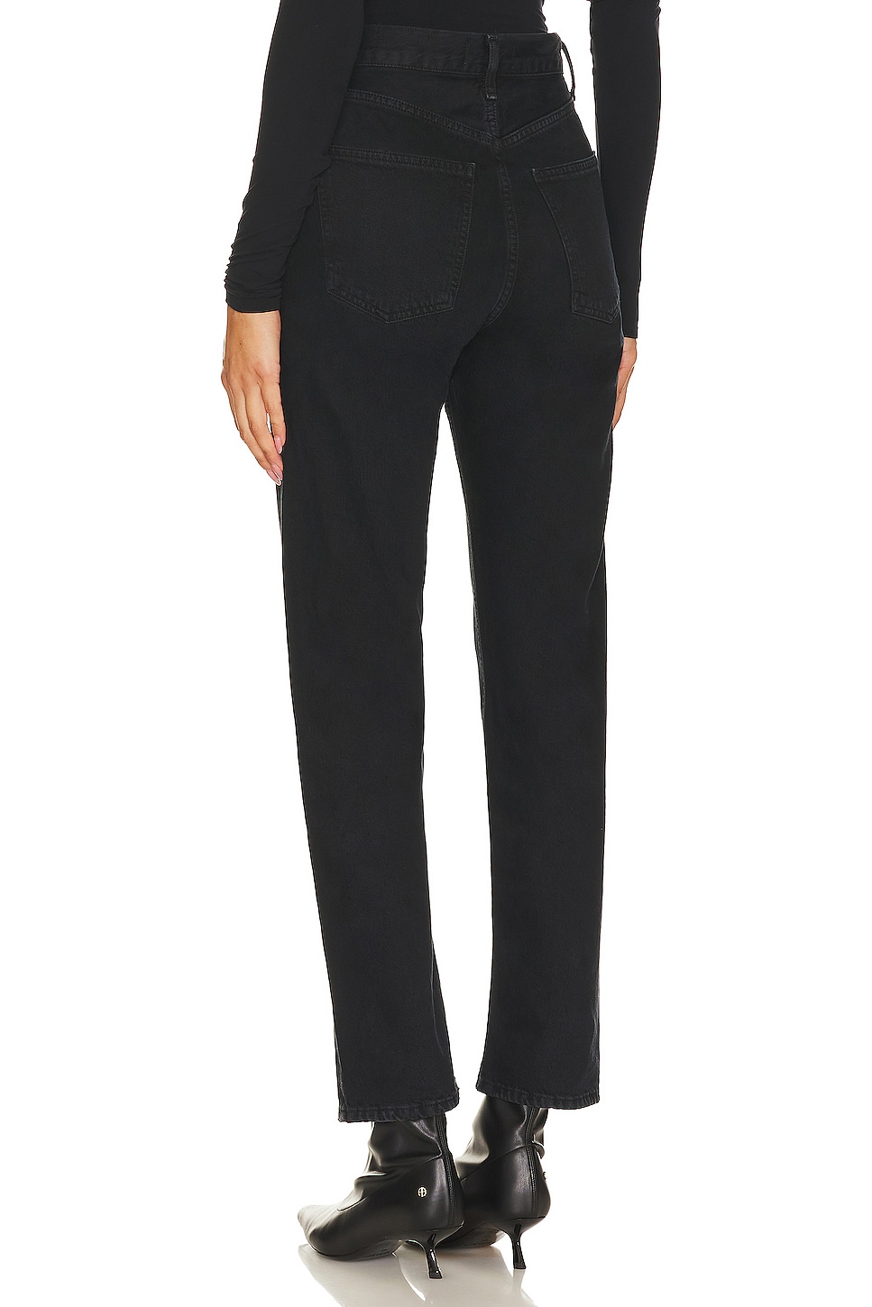 AGOLDE 90s Pinch Waist High Rise Straight Jeans in Crushed | REVOLVE
