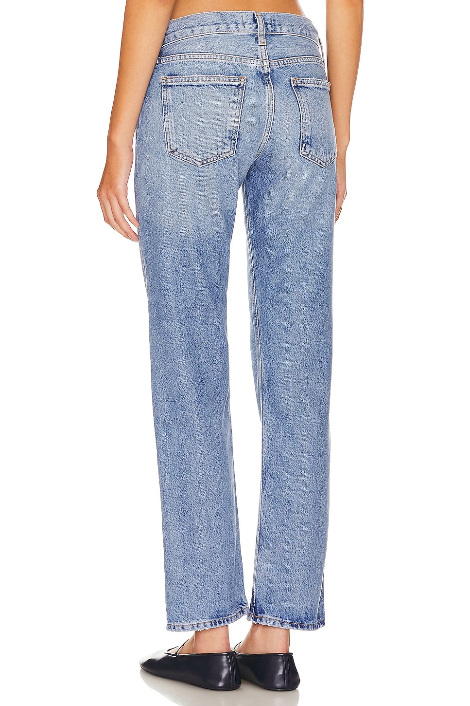 AGOLDE Amber Low Rise Straight Jeans in Libertine | REVOLVE