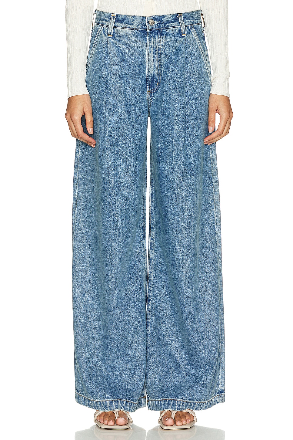 AGOLDE Ellis Trouser Wide Leg Jeans in Baffle | REVOLVE