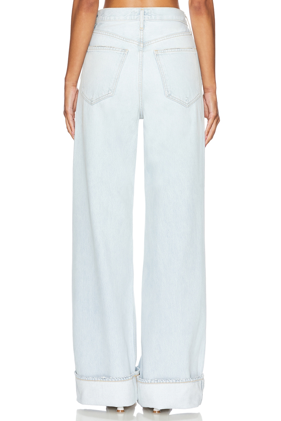 AGOLDE Dame High Rise Wide Leg Jeans in Revive | REVOLVE