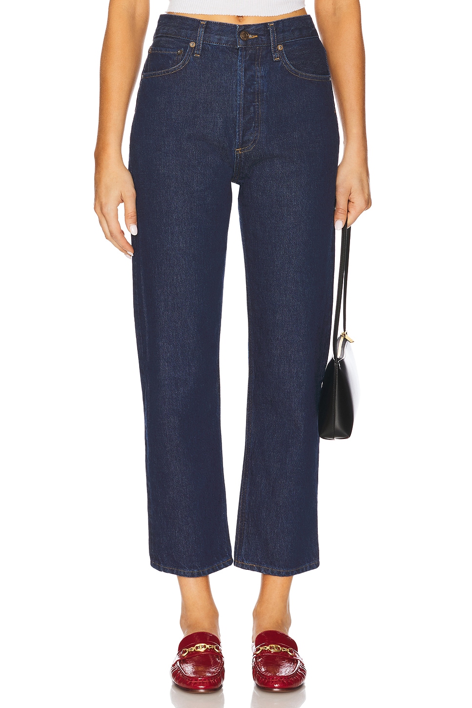 AGOLDE 90's Pinch Waist Crop Jeans in Foxley | REVOLVE