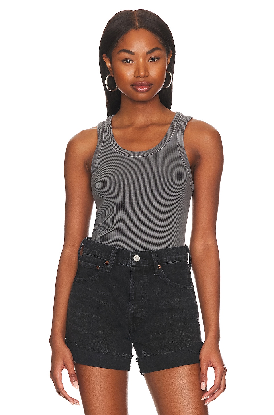 AGOLDE Poppy Tank in Gravity | REVOLVE