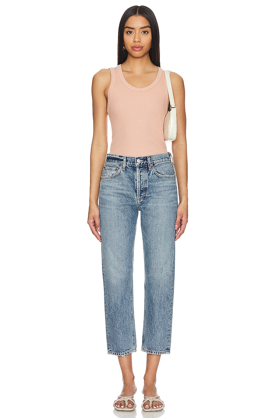 AGOLDE Poppy Tank in Pink Salt | REVOLVE