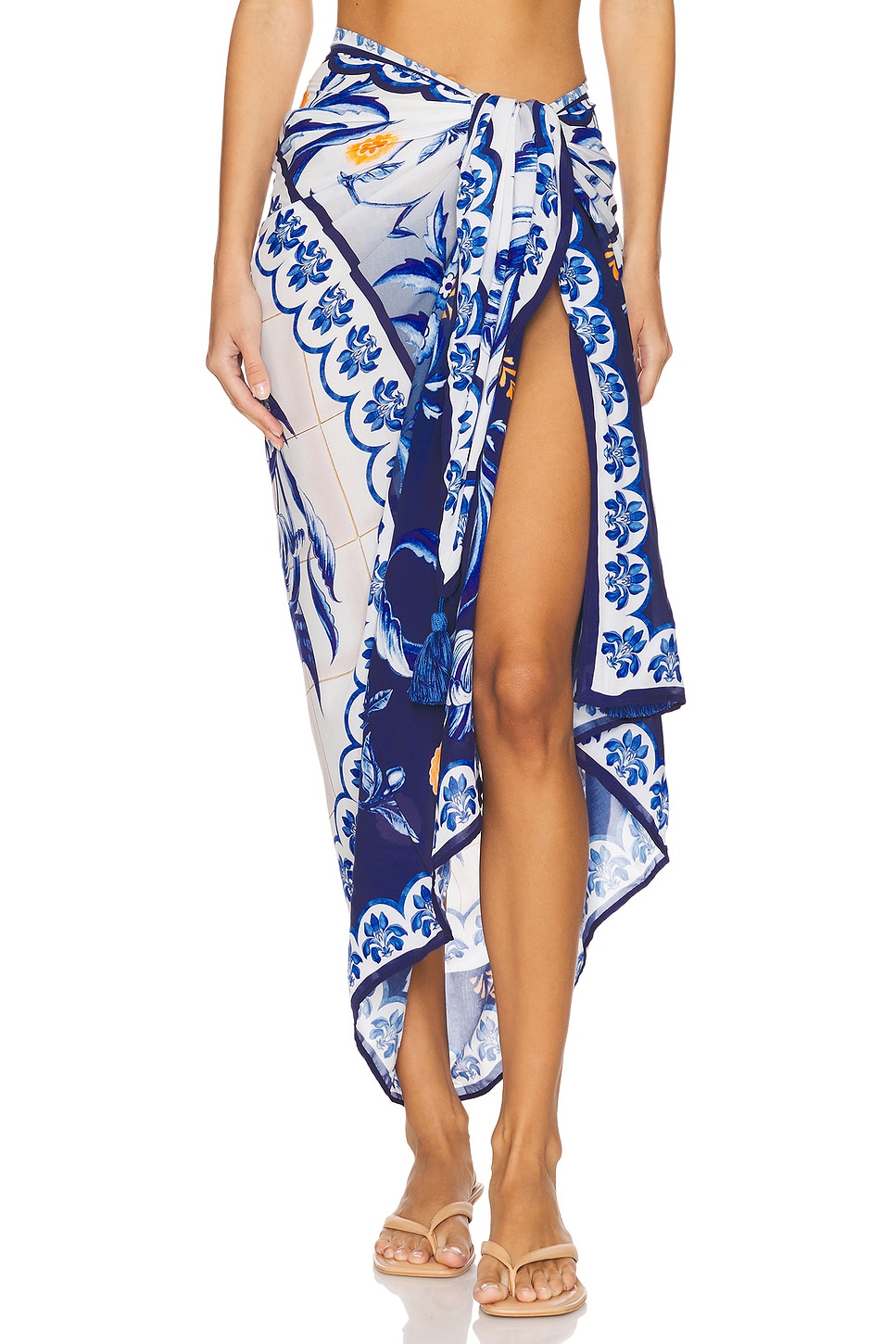 Agua Bendita Marine Azure Sarong in Multicolor | REVOLVE