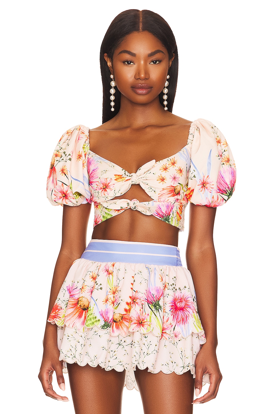 Agua Bendita x REVOLVE Bailee Top in Cream Prairie | REVOLVE