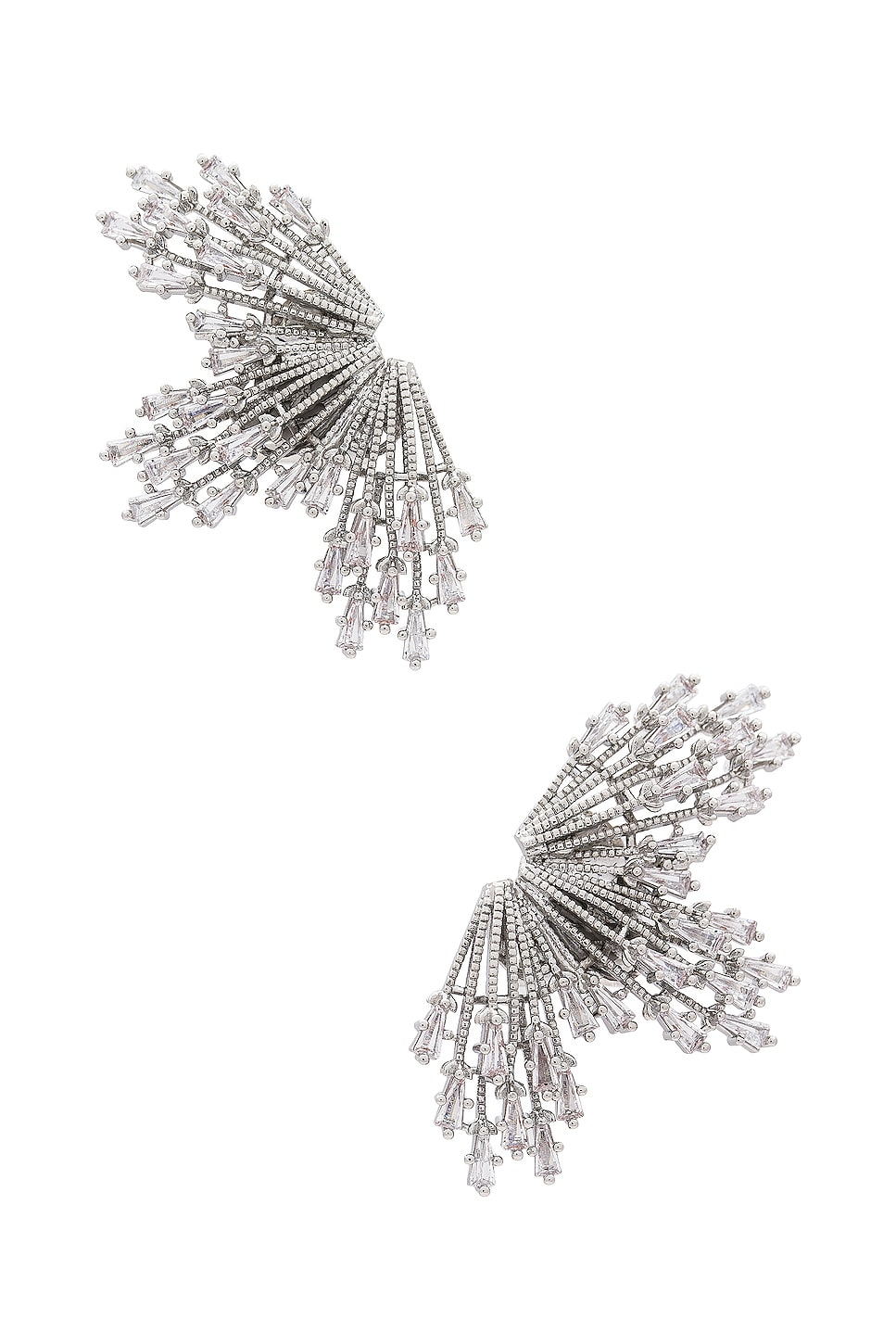 Anton Heunis Sunburst Earrings in White | REVOLVE