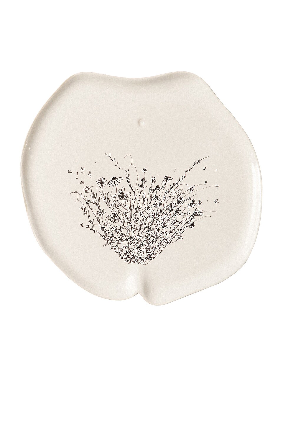 Anissa Kermiche Amuse Bush Dinner Plate in White & Black | REVOLVE