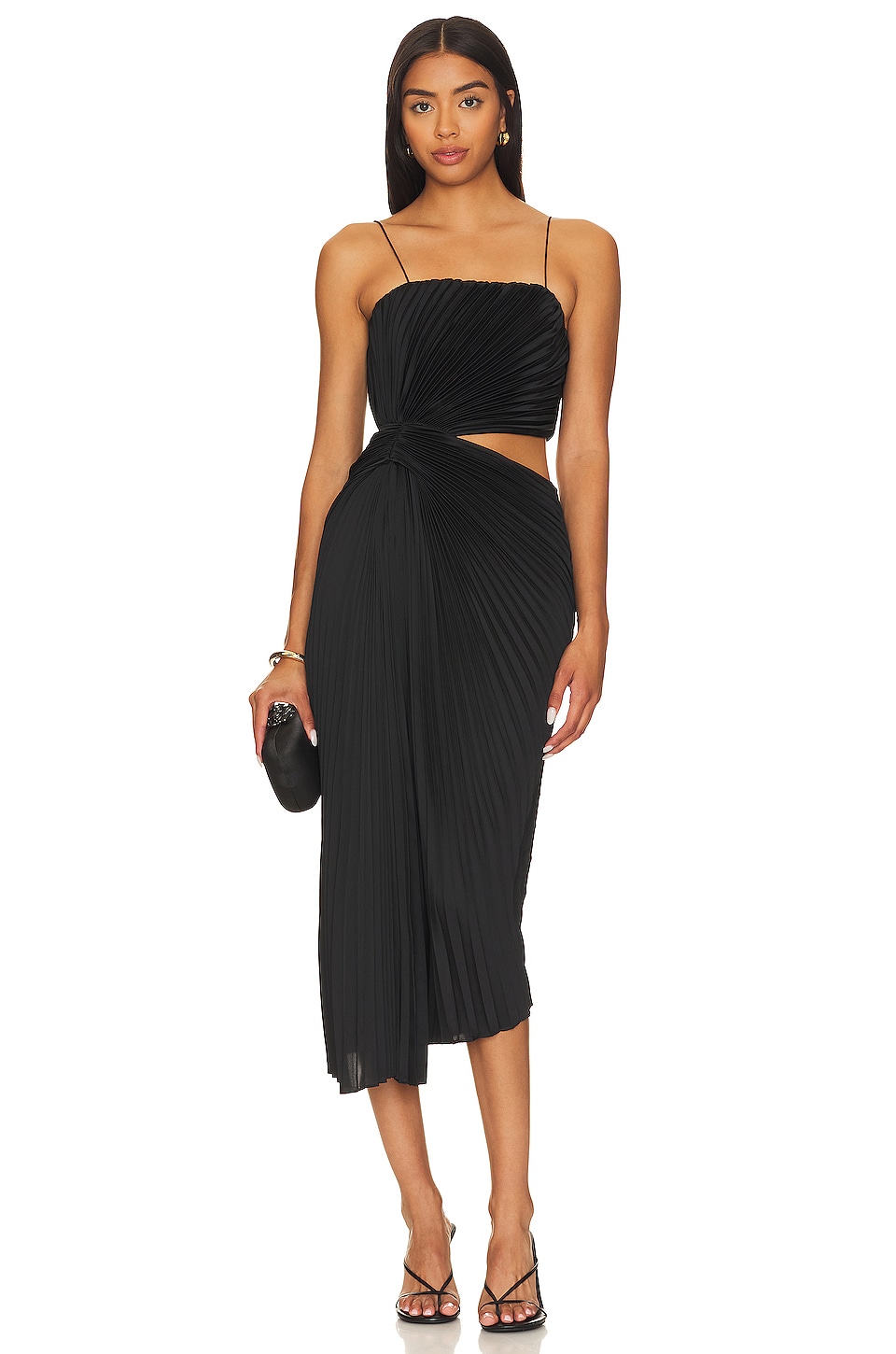 Alice + Olivia Fayeth Maxi Dress in Black | REVOLVE