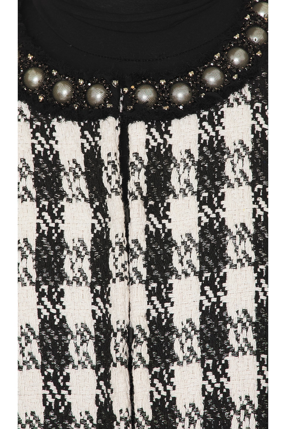 Alice + Olivia Deon Two-fer Seperating Box Jacket in Black & White ...