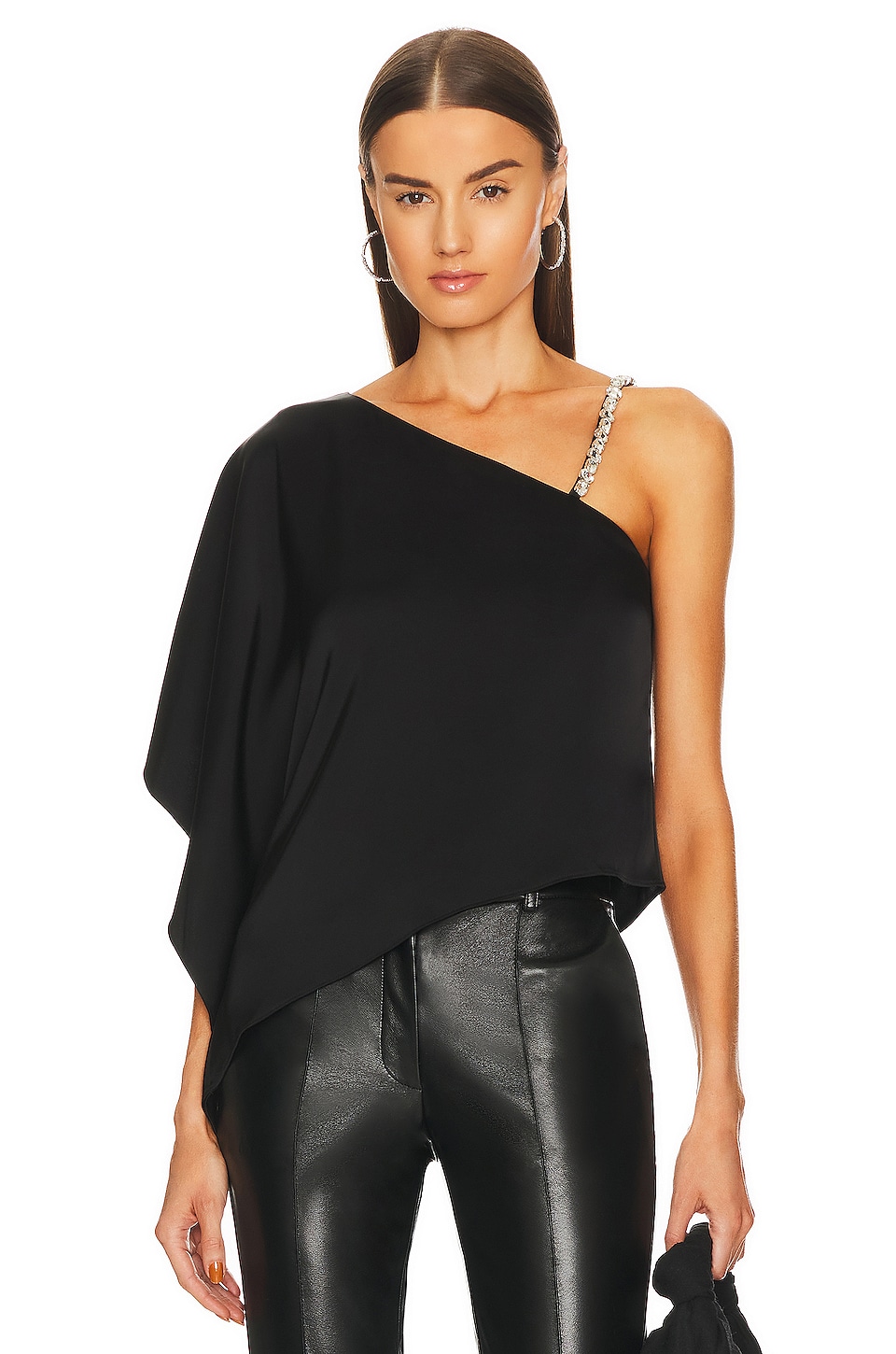 Alice + Olivia Riko Crop Top in Black | REVOLVE