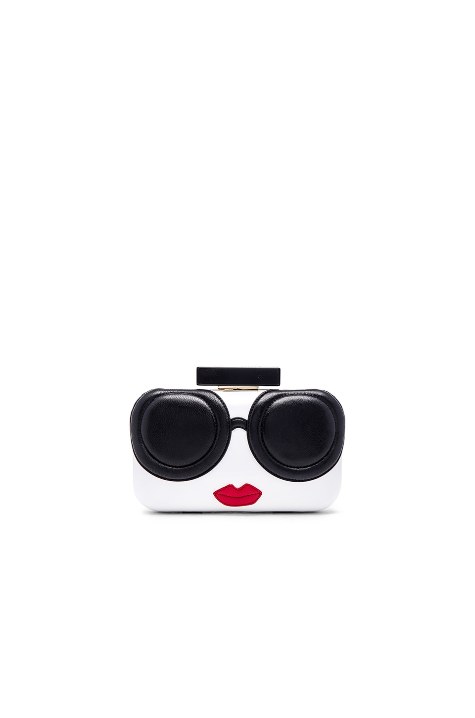 Alice + Olivia Large Stace Face Clutch in Multi | REVOLVE