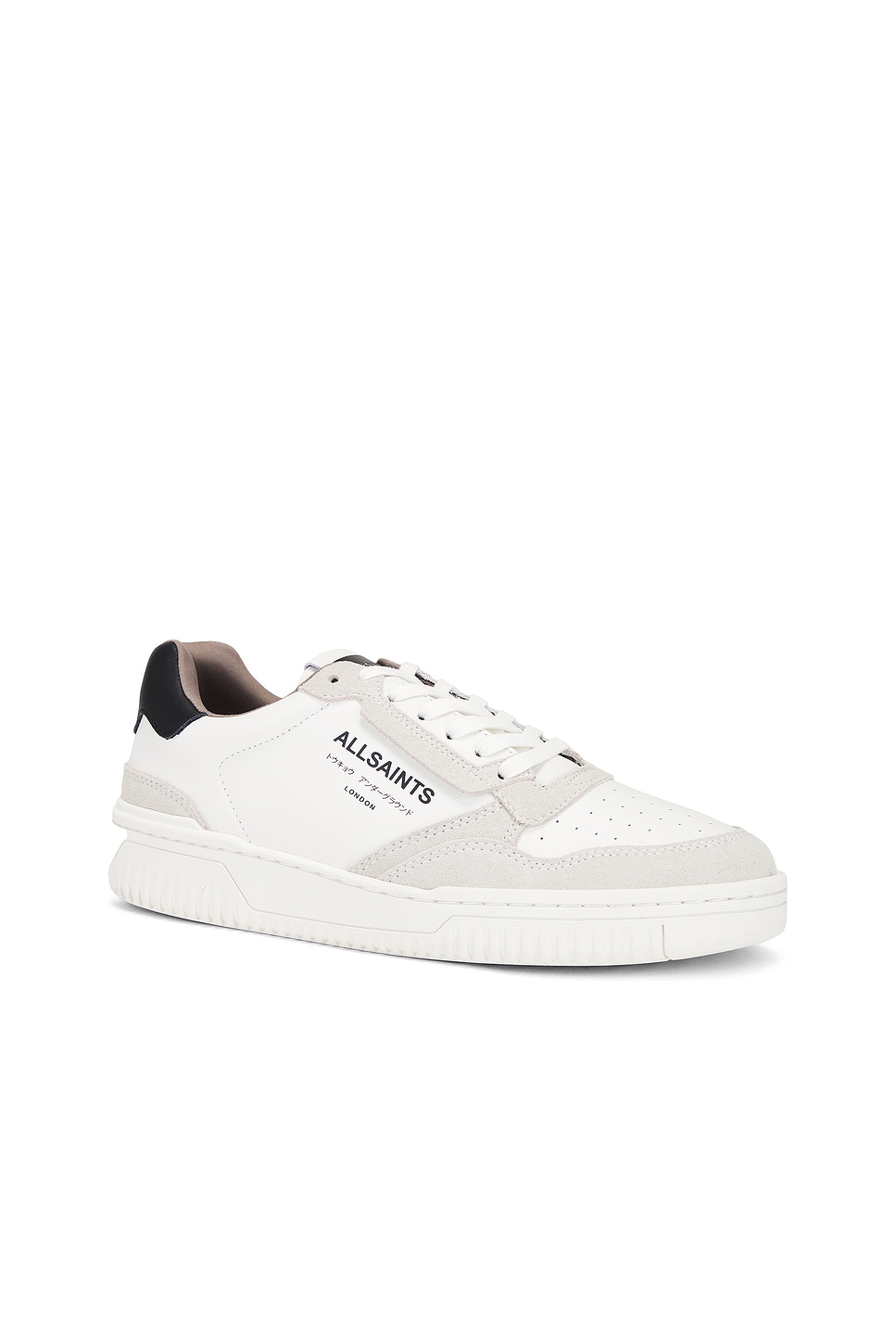 ALLSAINTS Regan Low Top in Chalk White & Black | REVOLVE