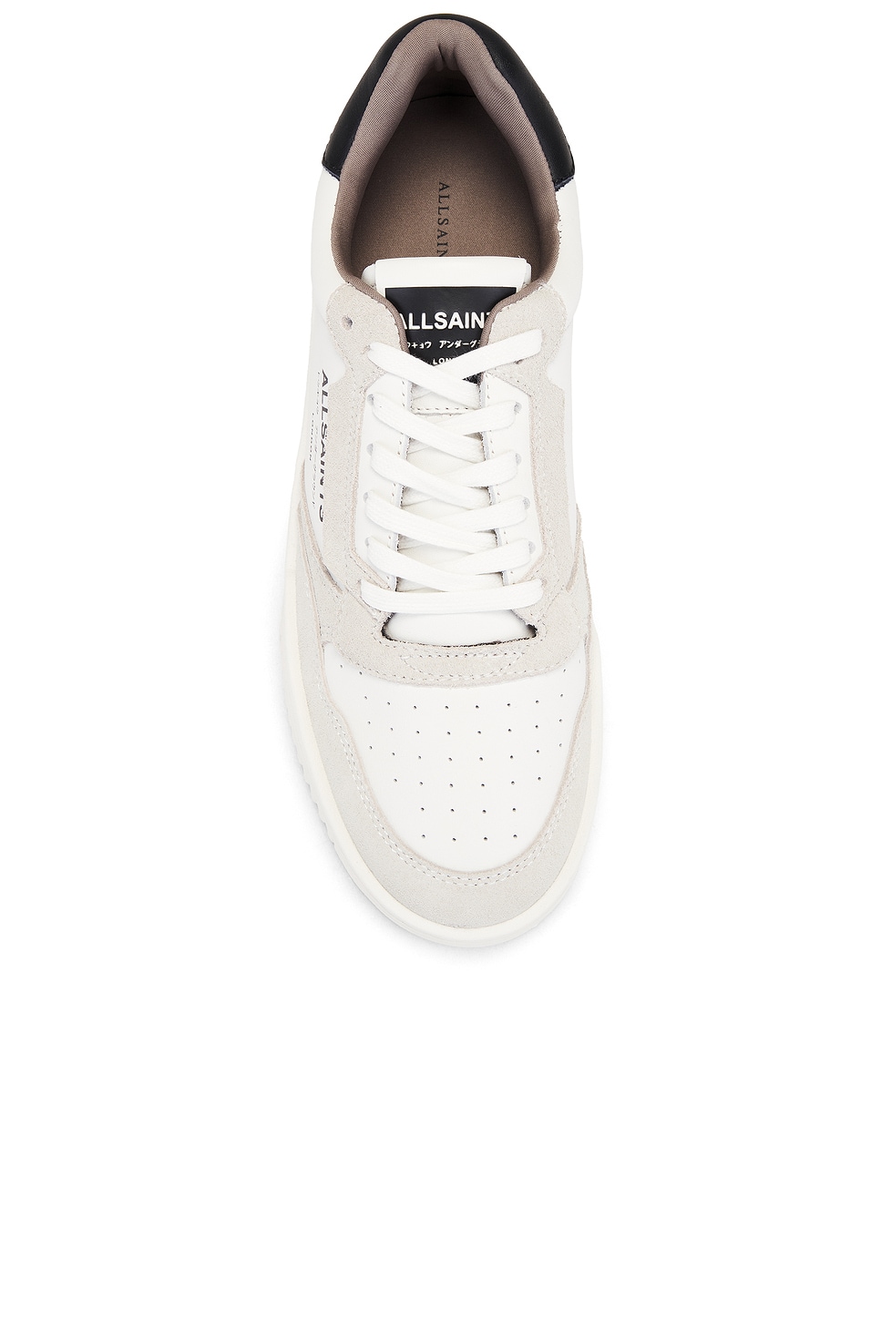 ALLSAINTS Regan Low Top in Chalk White & Black | REVOLVE