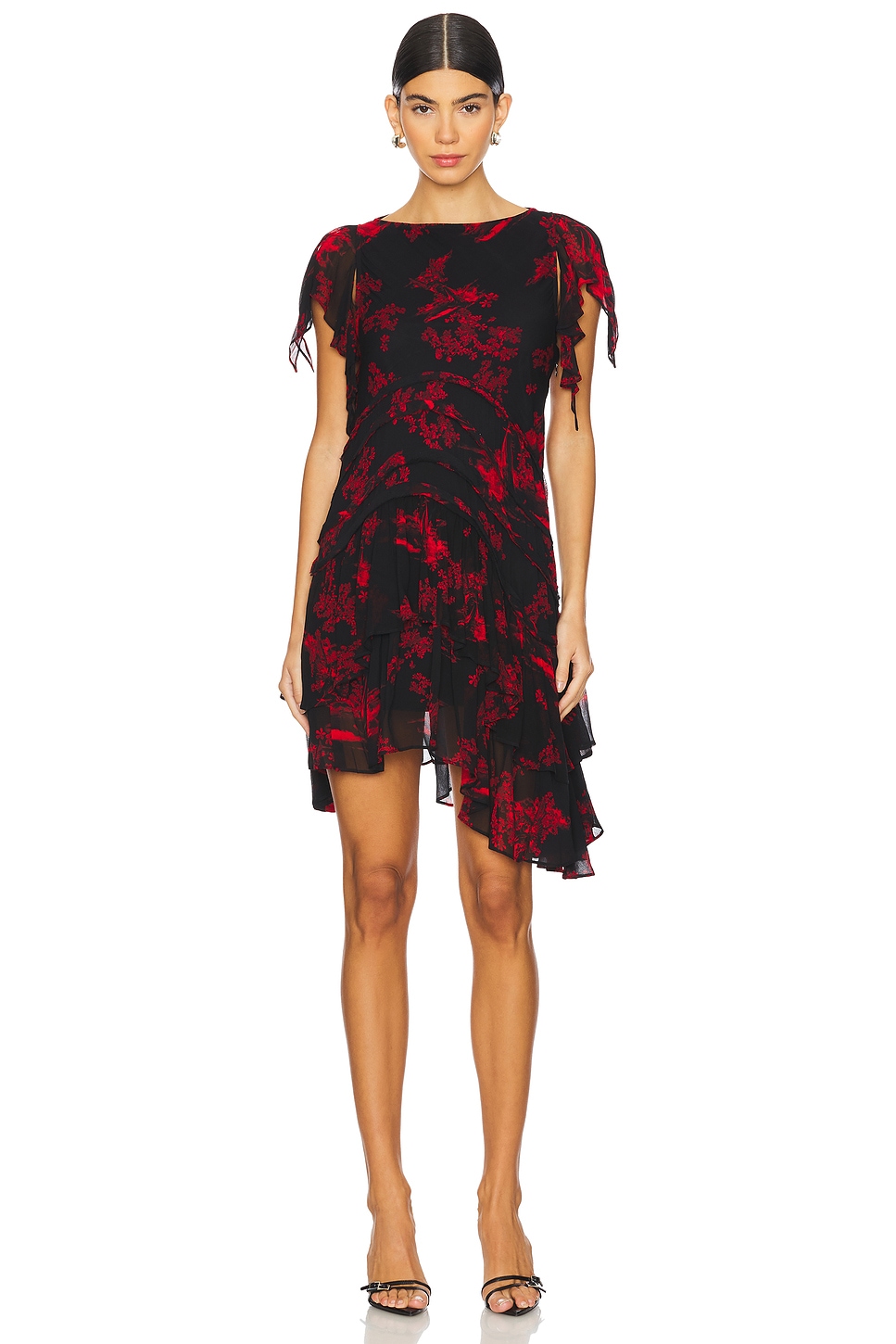 ALLSAINTS Callie Dress in Maria Siren Red | REVOLVE