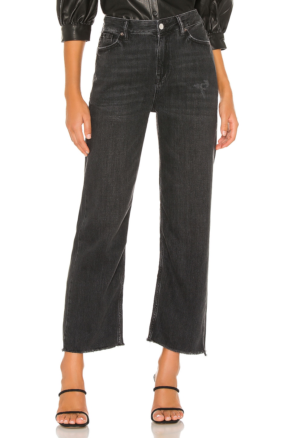 ALLSAINTS Ash Boyfriend Jean in Washed Black | REVOLVE