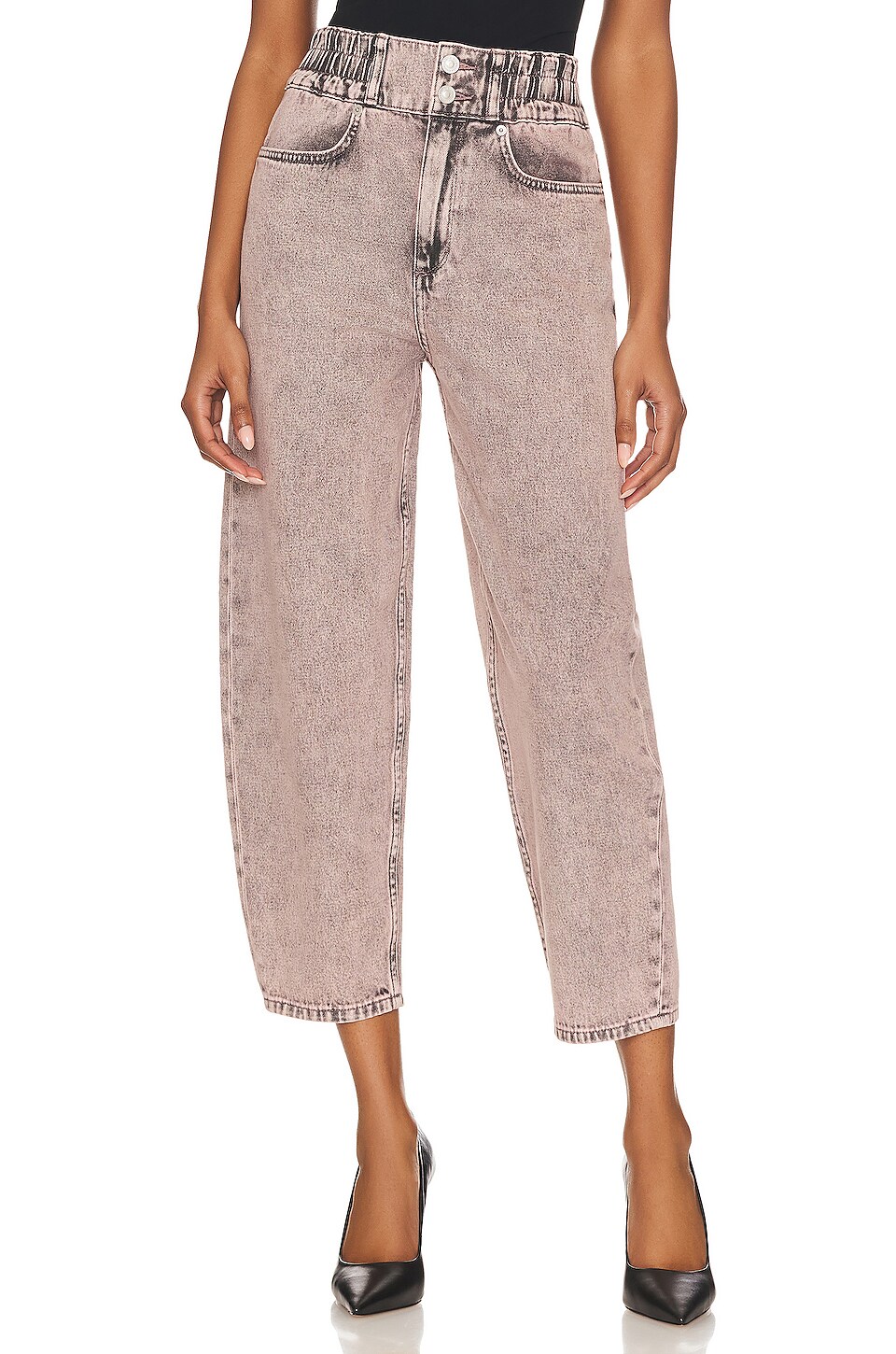 ALLSAINTS Hailey Denim Jean in Washed Pink | REVOLVE