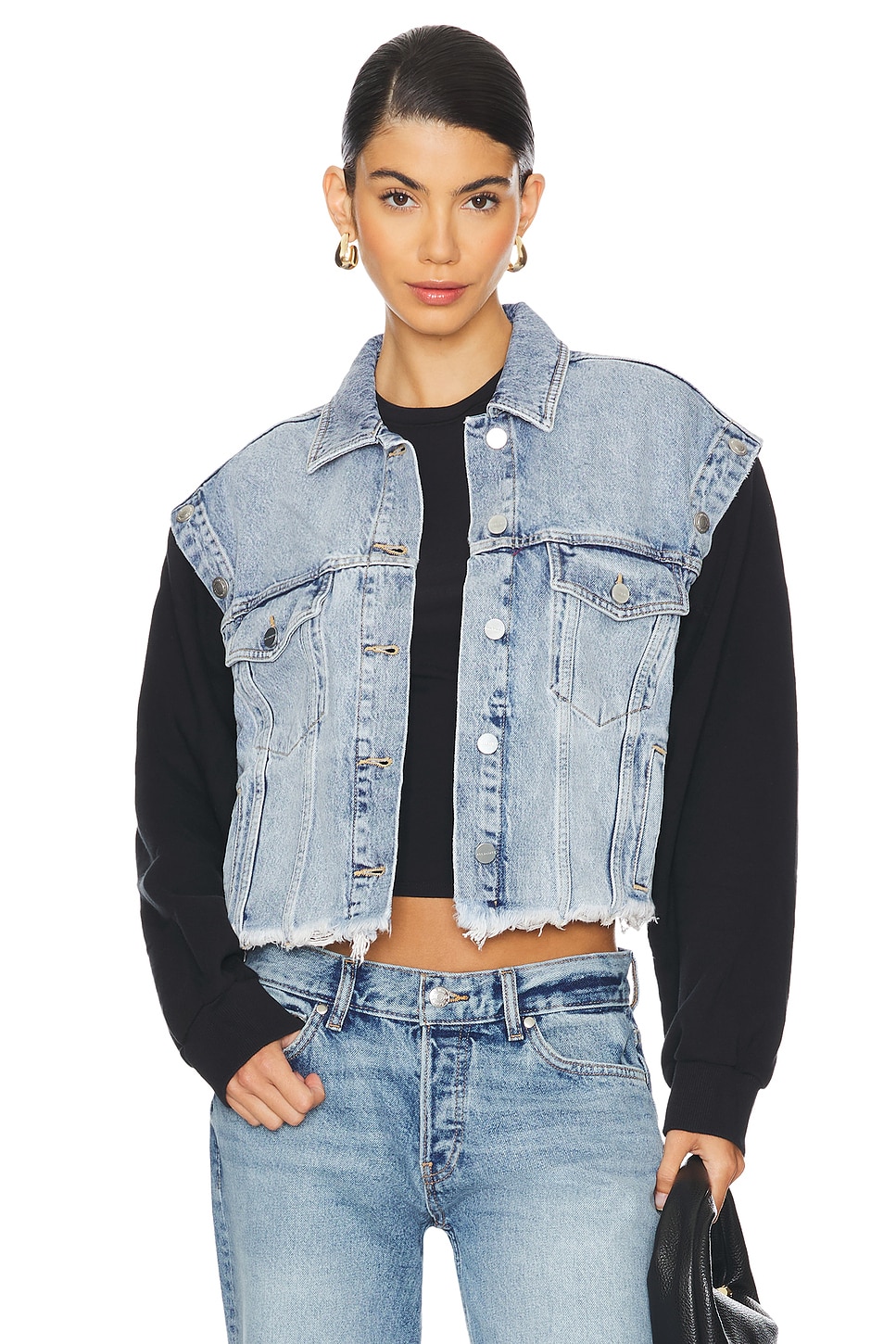 ALLSAINTS Chlo Jacket in Light Indigo & Navy | REVOLVE