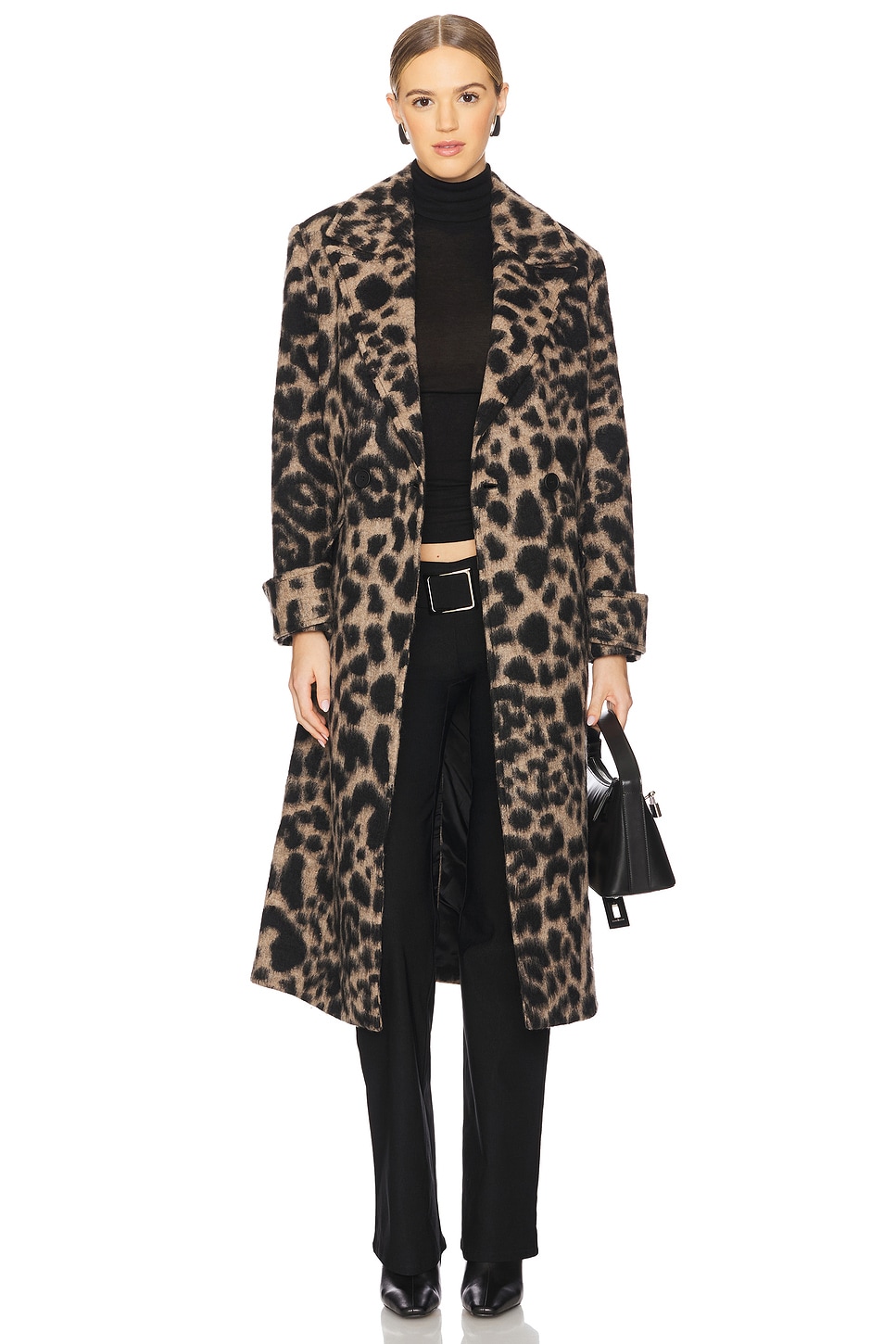 ALLSAINTS Mabel Coat in Leopard Brown | REVOLVE