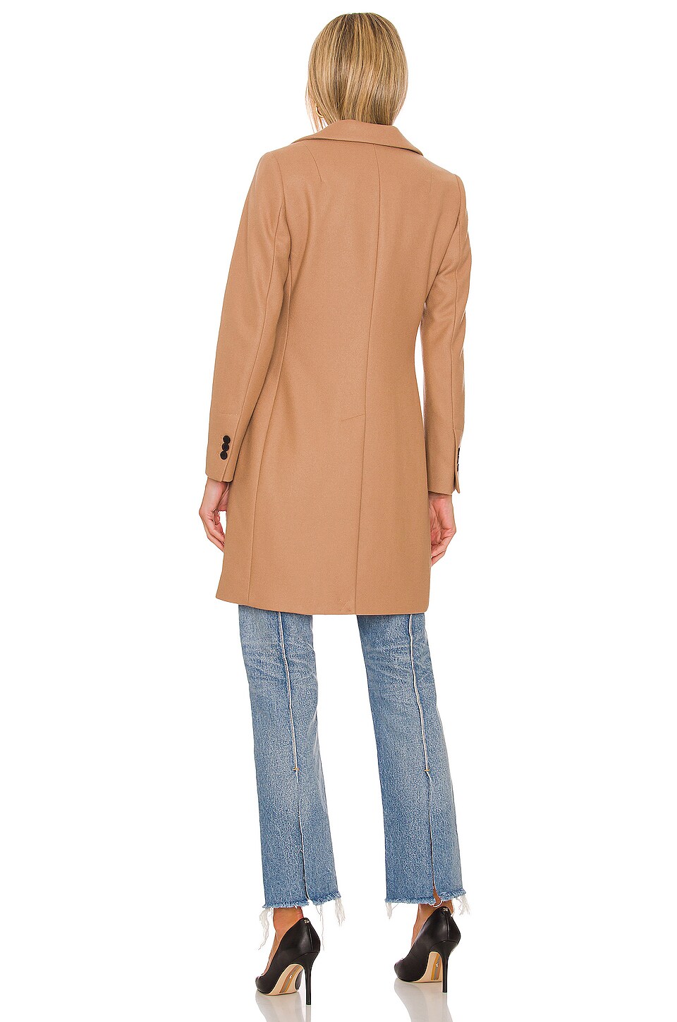 ALLSAINTS Lyris Coat in Camel Brown | REVOLVE