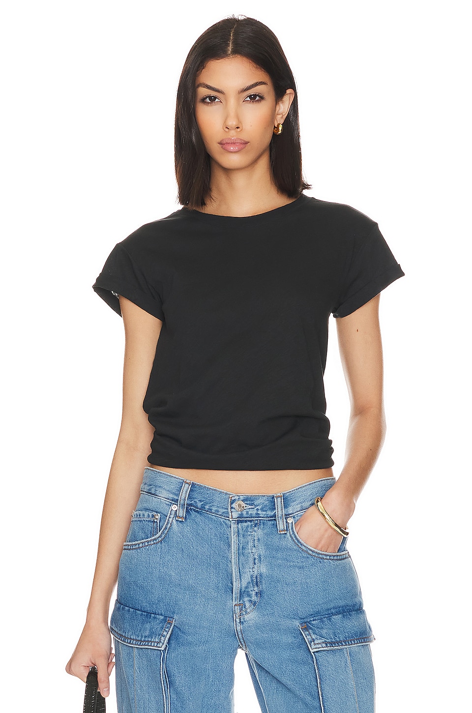 ALLSAINTS Anna Tee in Black | REVOLVE