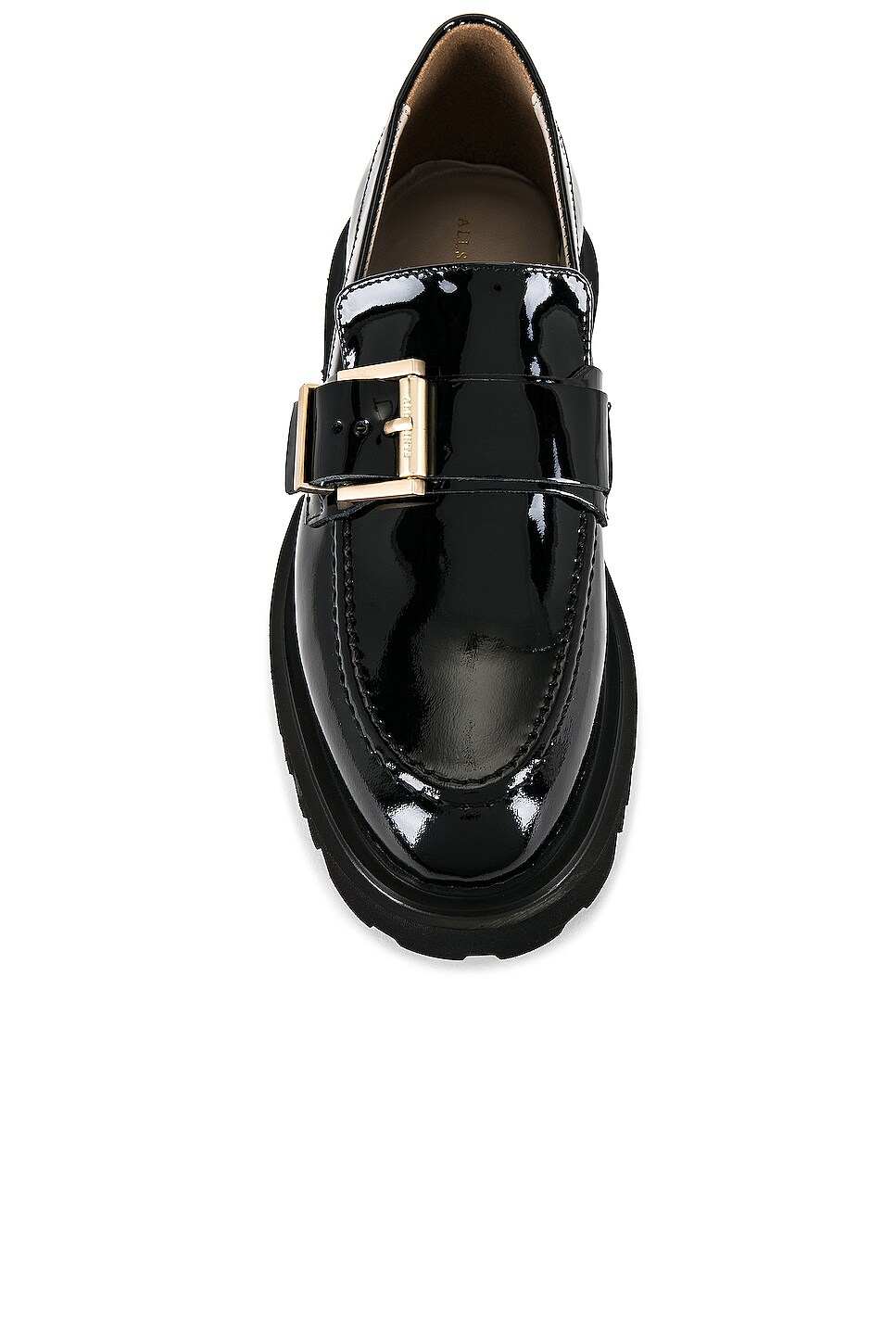 ALLSAINTS Emily Patent Loafer in Black | REVOLVE