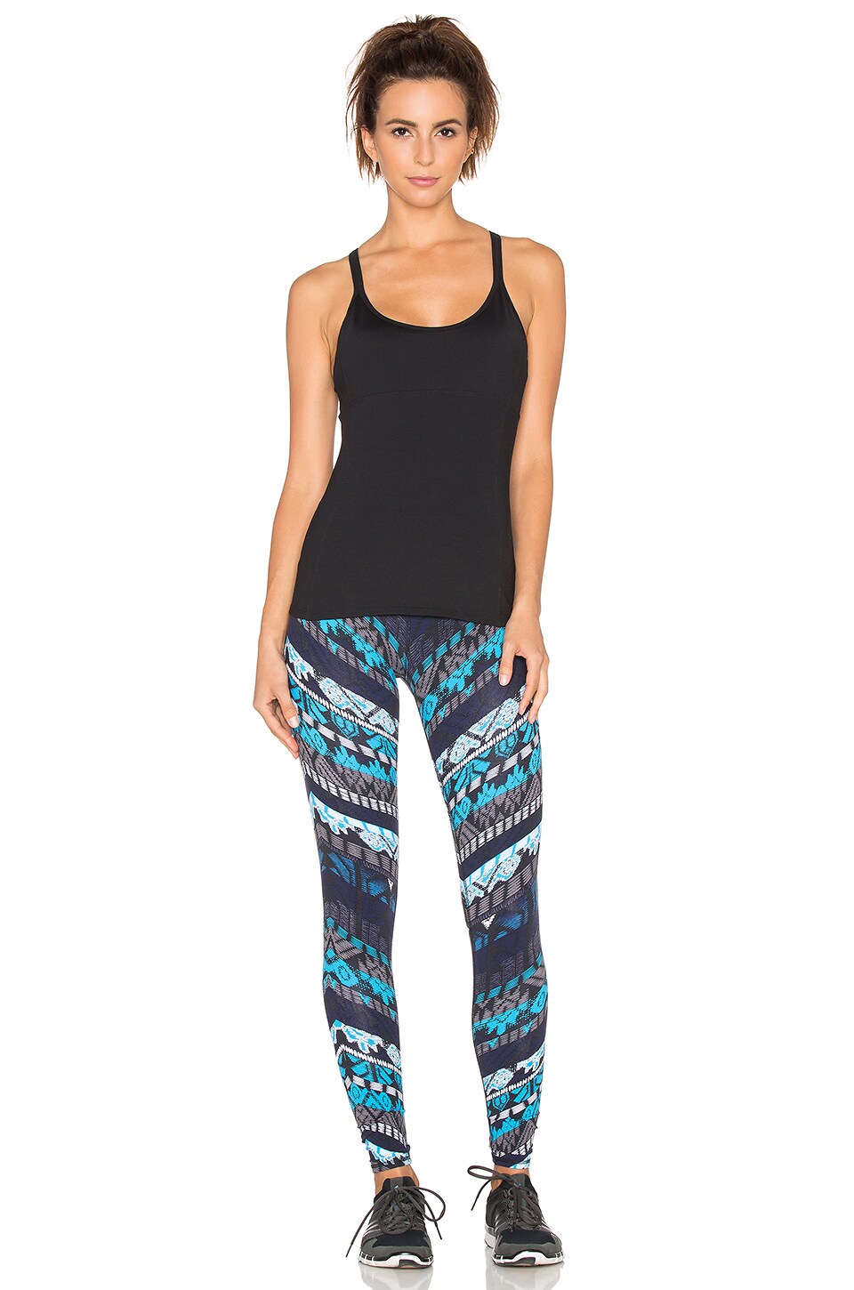 alo Lotus Bra Tank in Black | REVOLVE