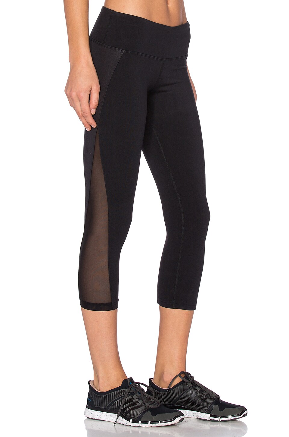 alo Nova Capri in Black & Black Glossy | REVOLVE