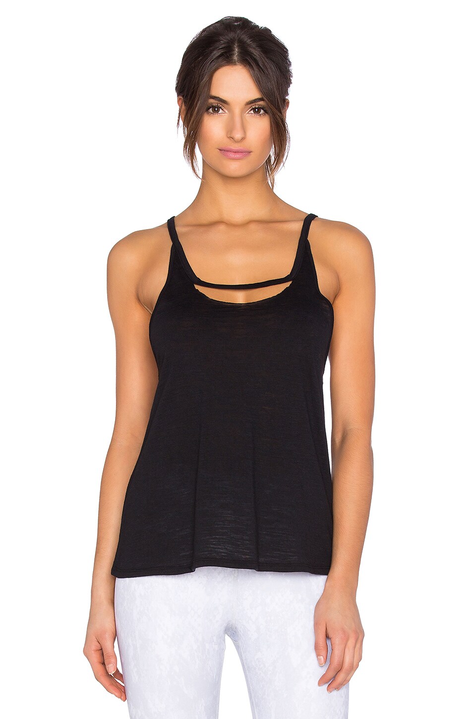 alo Split Tank in Black | REVOLVE