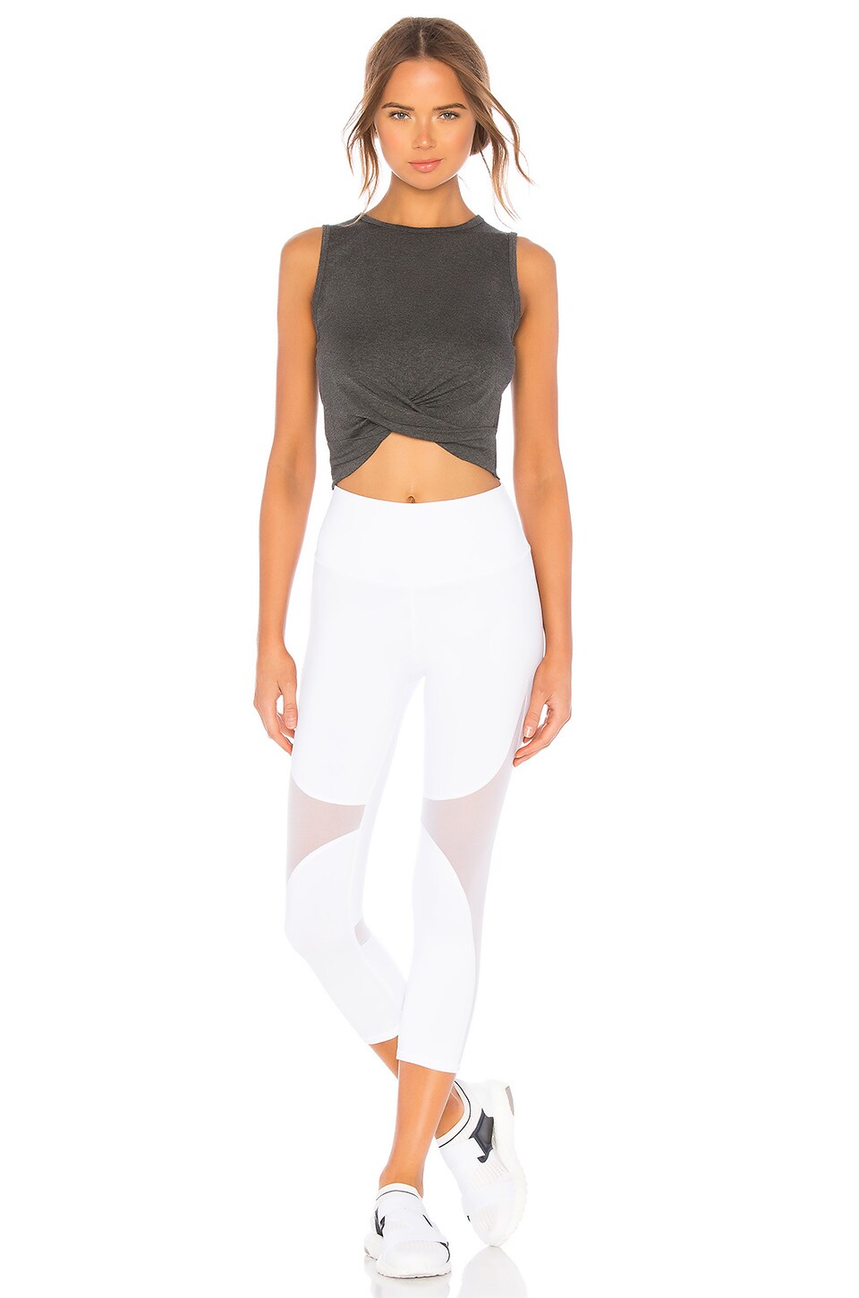 alo High Waist Coast Capri in White | REVOLVE