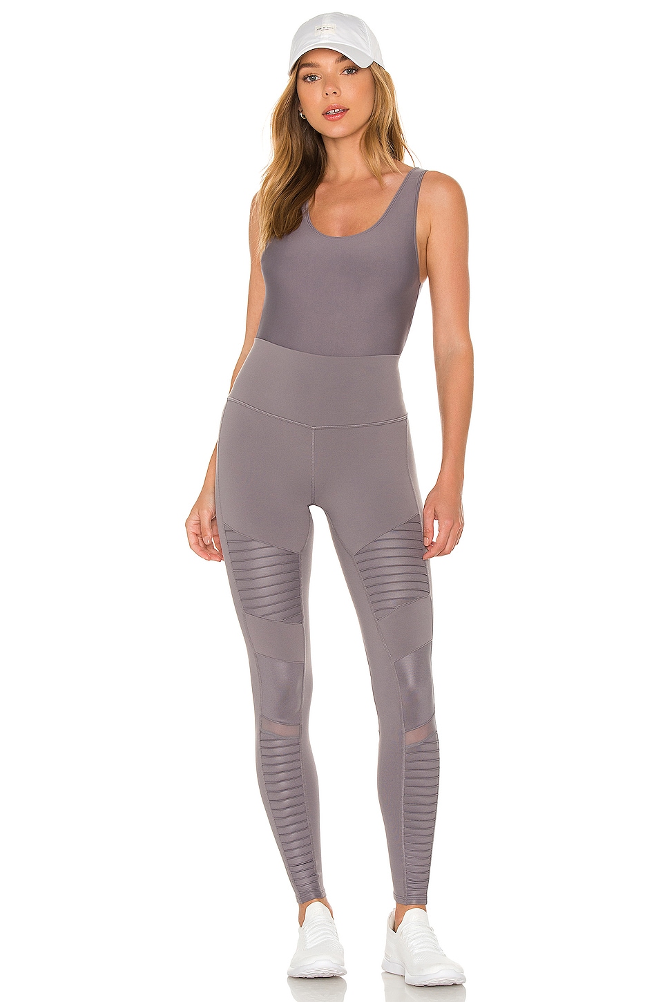 alo Barre Bodysuit in Purple Dusk | REVOLVE