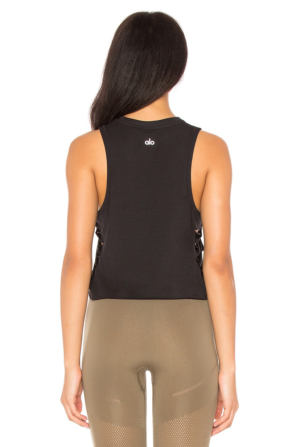 alo Cut It Out Tank in Black | REVOLVE