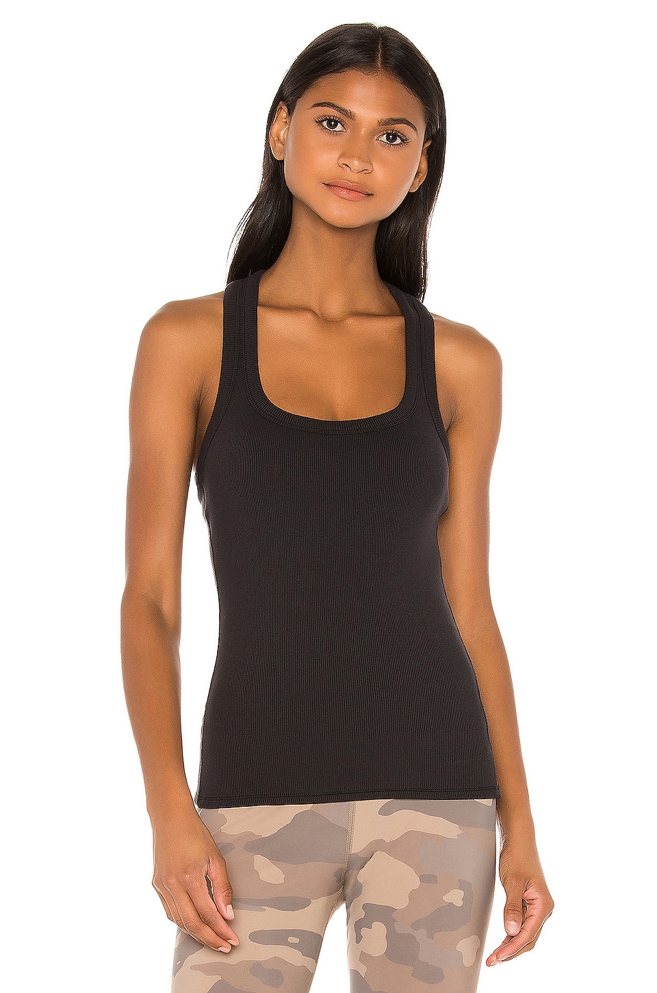 alo Rib Sport Tank in Black | REVOLVE