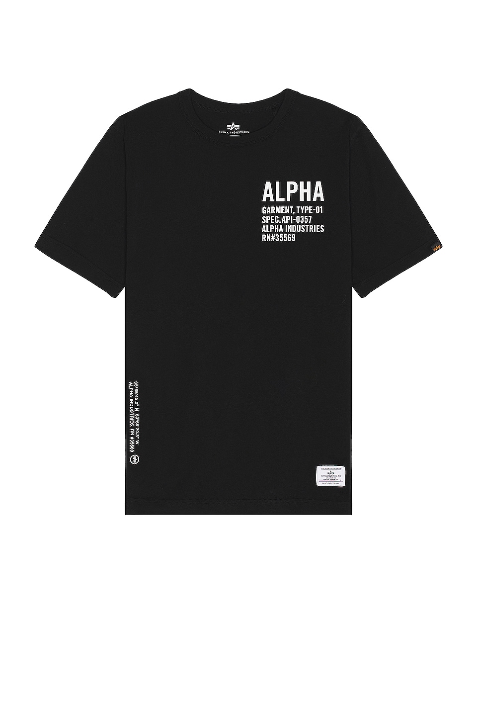ALPHA INDUSTRIES Alpha Graphic Tee in Black | REVOLVE